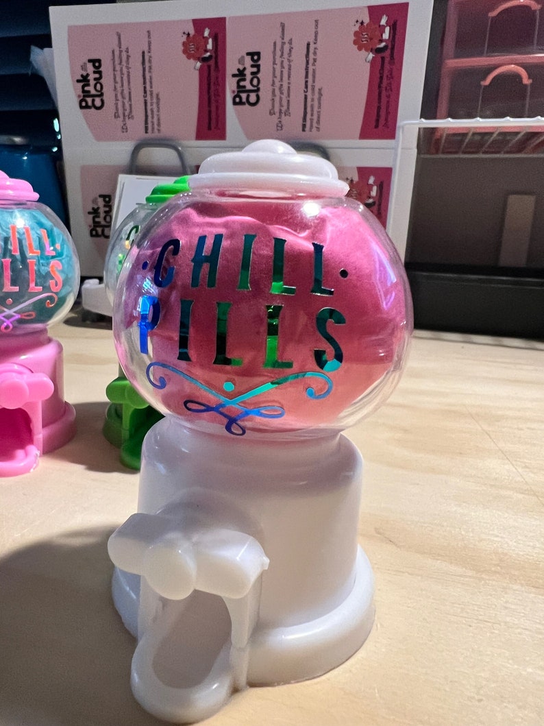 Chill Pills Dispenser: Custom Phrase Candy Pill Holder - Etsy
