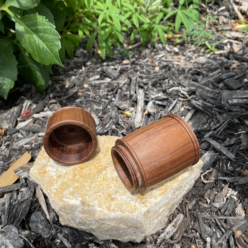 Beautiful Walnut Threaded Box. - Etsy