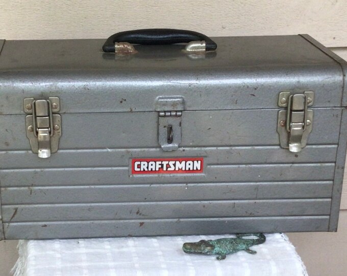 Vintage Toolbox, Vintage Craftsman Tool Box With Top Tray, 1970,s Tool ...