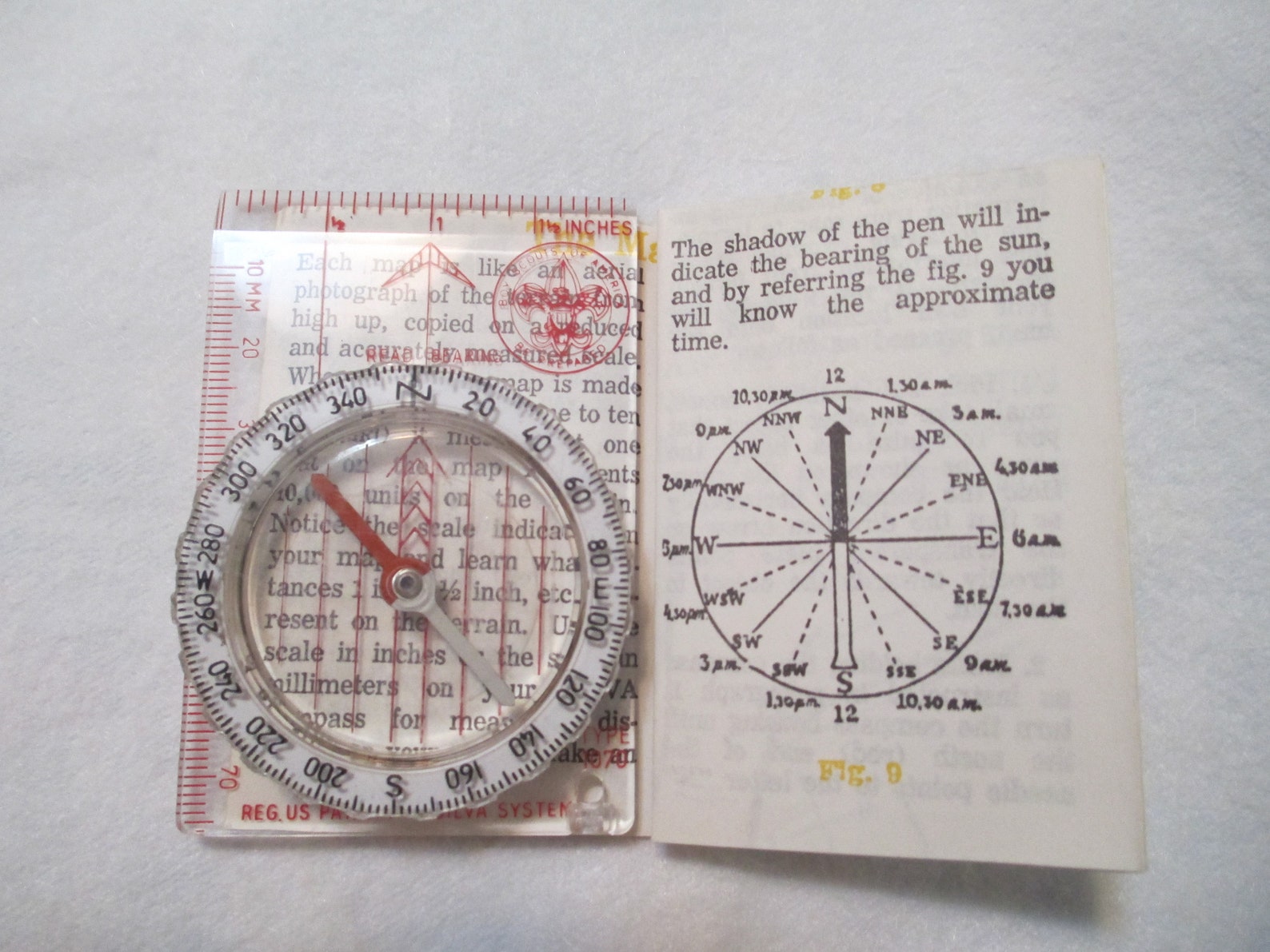 Boy Scout Polaris Compass Silva System Compass Mid Century - Etsy