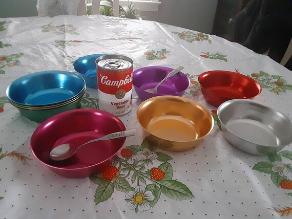 Dining & Serving Kitchen & Dining 1950s Bascal Colored Aluminum Cereal ...