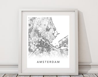 Amsterdam Architectural sketch in watercolor and ink