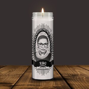 RBG Dissent Progressive Prayer Candles Notorious RBG Resist Impeach 1 ...