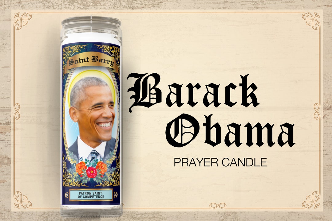 Barack Obama Candle Progressive Navy Prayer 8in Unscented Candle ...