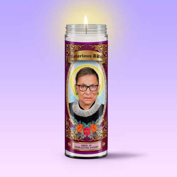 Ruth Bader Ginsburg Prayer Candle - Etsy
