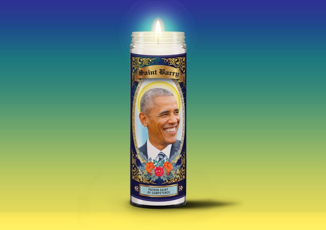 President Obama Candle Progressive Navy Prayer 8in Unscented Candle ...