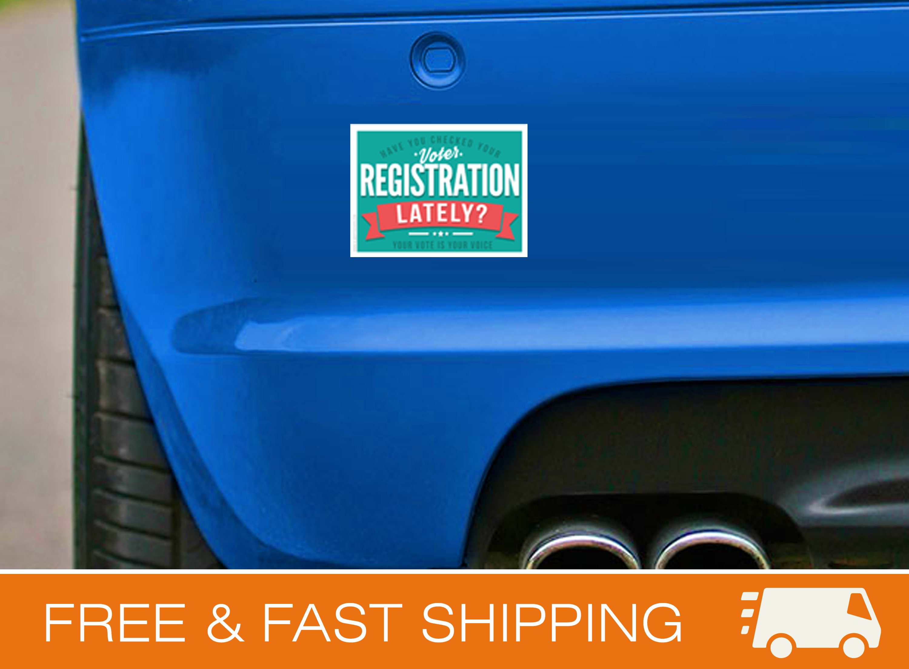 Register to Vote QR Code 3x4 Removable Bumper Sticker FREE | Etsy