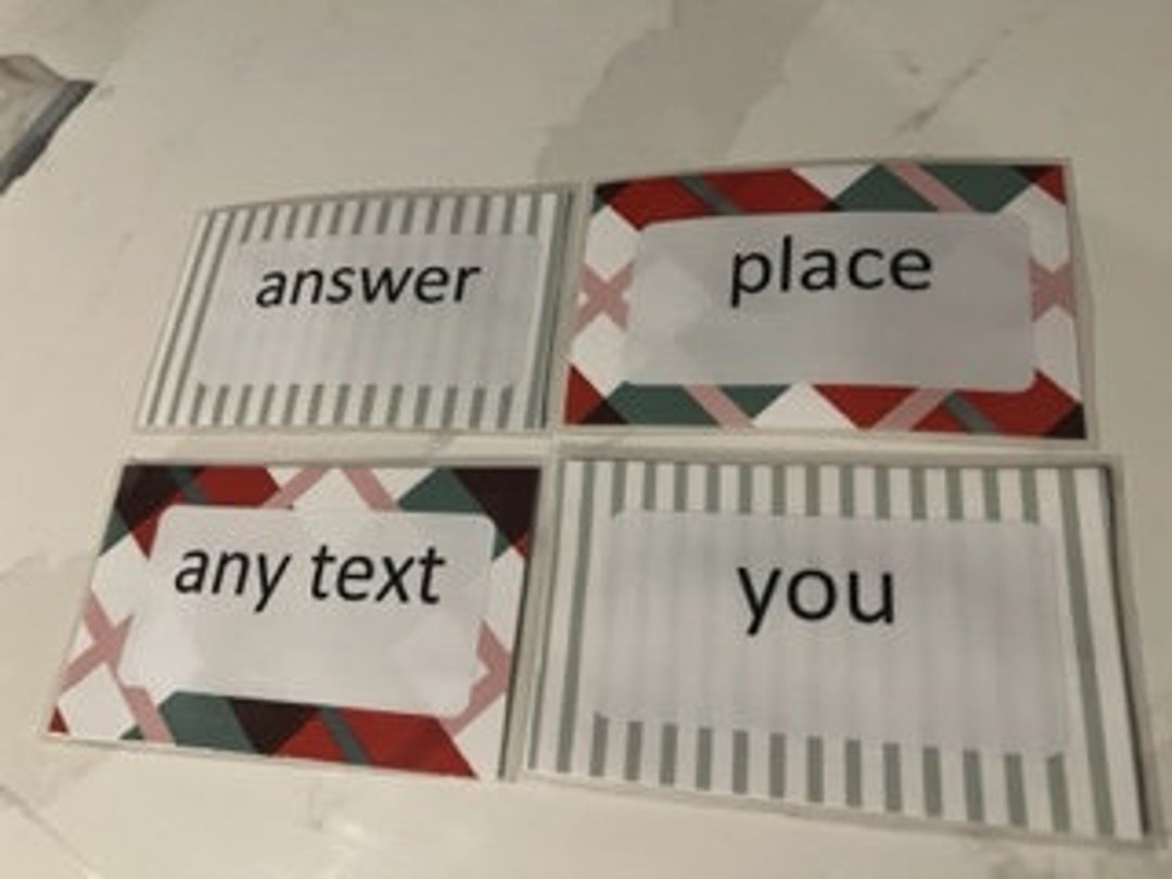 Flash Cards With a Twist - Etsy