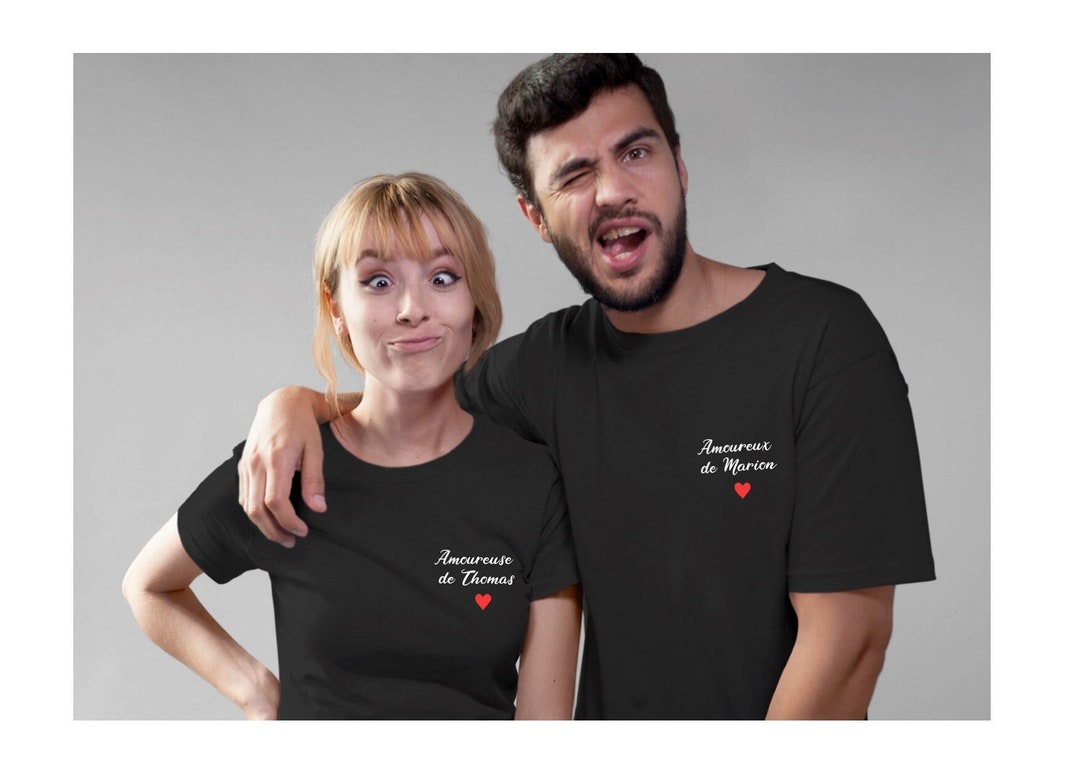 Matching Couple T-shirt in Love With, Valentine's Day Gift, Couple Gift ...