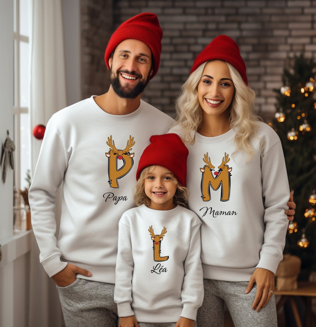 Personalisiertes Familien-Weihnachts-Sweatshirt passendes - Etsy Schweiz