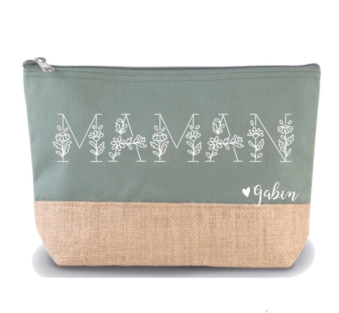 Custom Mom Pouch Flower Model, Mom Kit, Mom Gift, Burlap Kit, Mother's ...