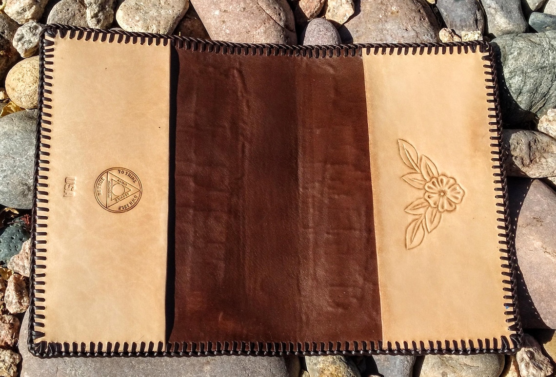 AA Standard Big Book Cover. an Airloom Beautifully Hand Carved, Double ...