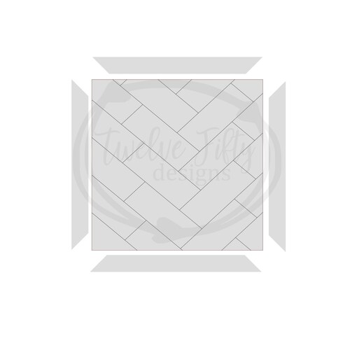 Herringbone Square With Miter Frame Glowforge SVG - Etsy