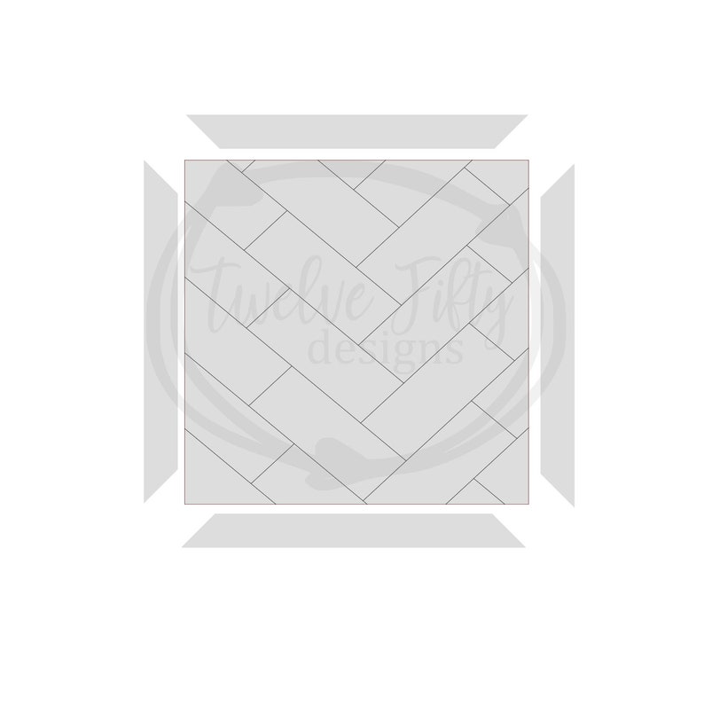 Herringbone Square With Miter Frame Glowforge SVG - Etsy
