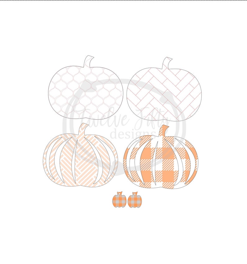 Calabazas con patrones, Glowforge, SVG - Etsy México