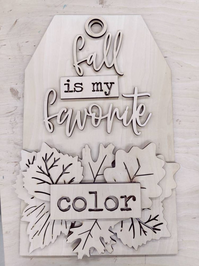 Fall is My Favorite Color SVG, Laser Cut File, Glowforge, Boss, Aeon ...