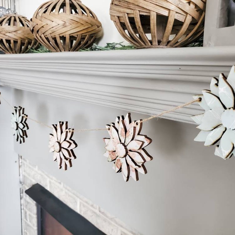 Floral Garland Svg - Etsy