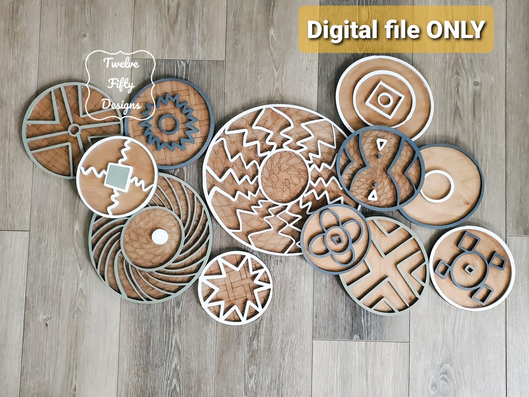 Boho Basket Inspired Wall Art, Laser Cut File, Glowforge, SVG, PDF - Etsy