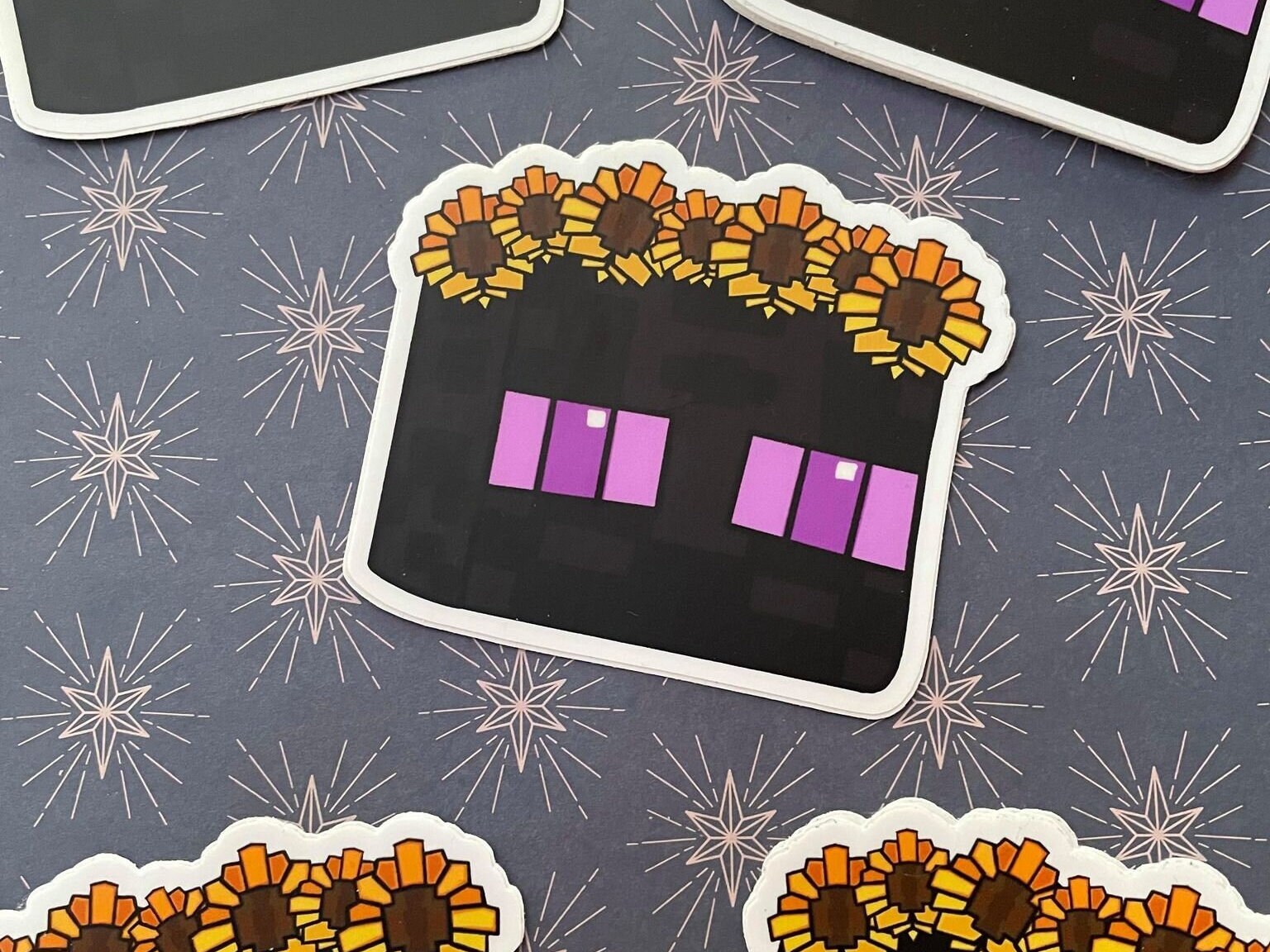 Minecraft Enderman Sunflower Flower Crown Sticker - Etsy