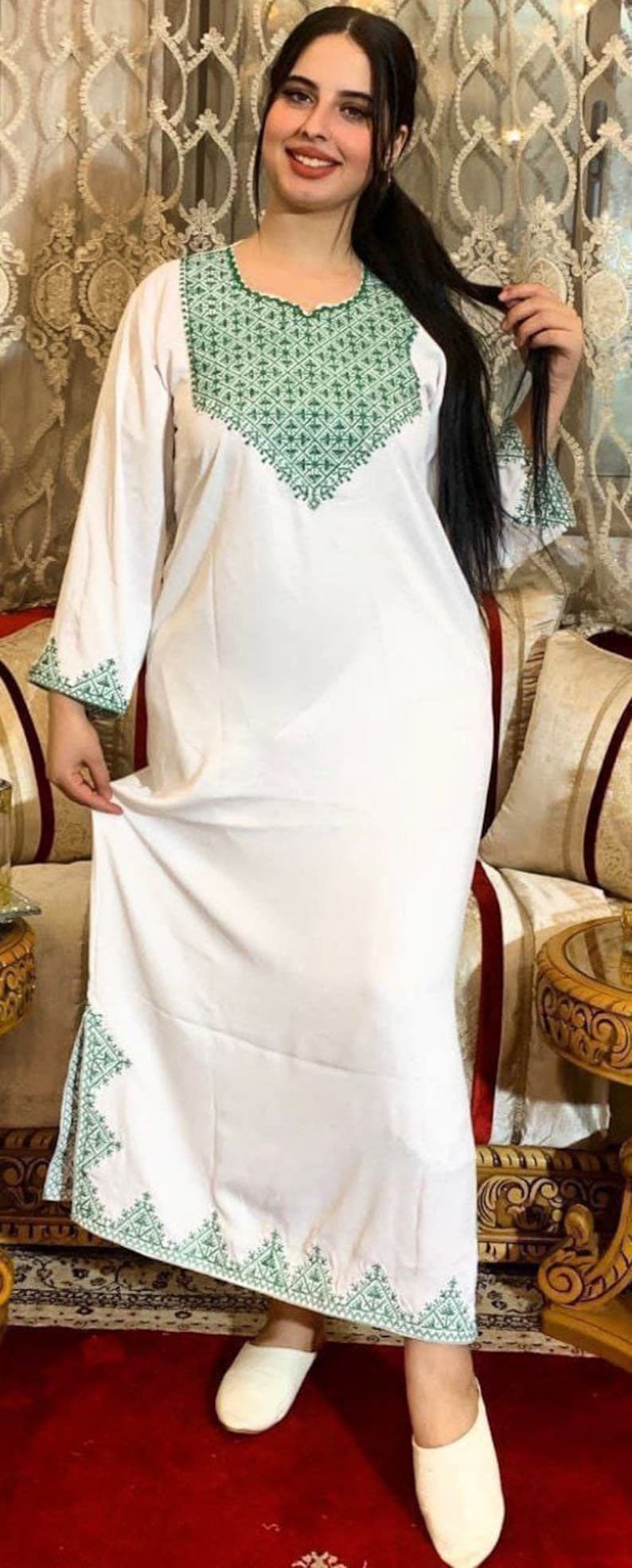 Authentic Moroccan Caftan Dress, Wedding Henna Caftan for Women, Gift ...