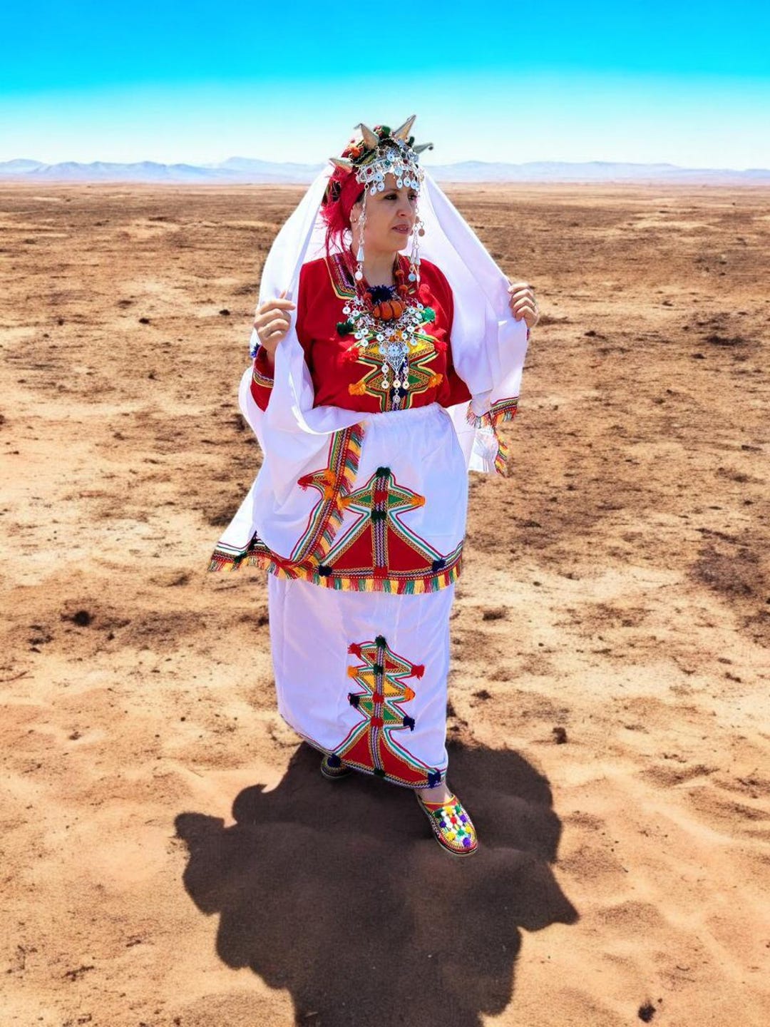 Authentic Berber Caftan Dress Set | Traditional Amazigh Clothing With ...