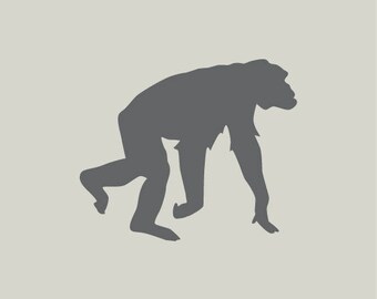Chimp stencil | Etsy