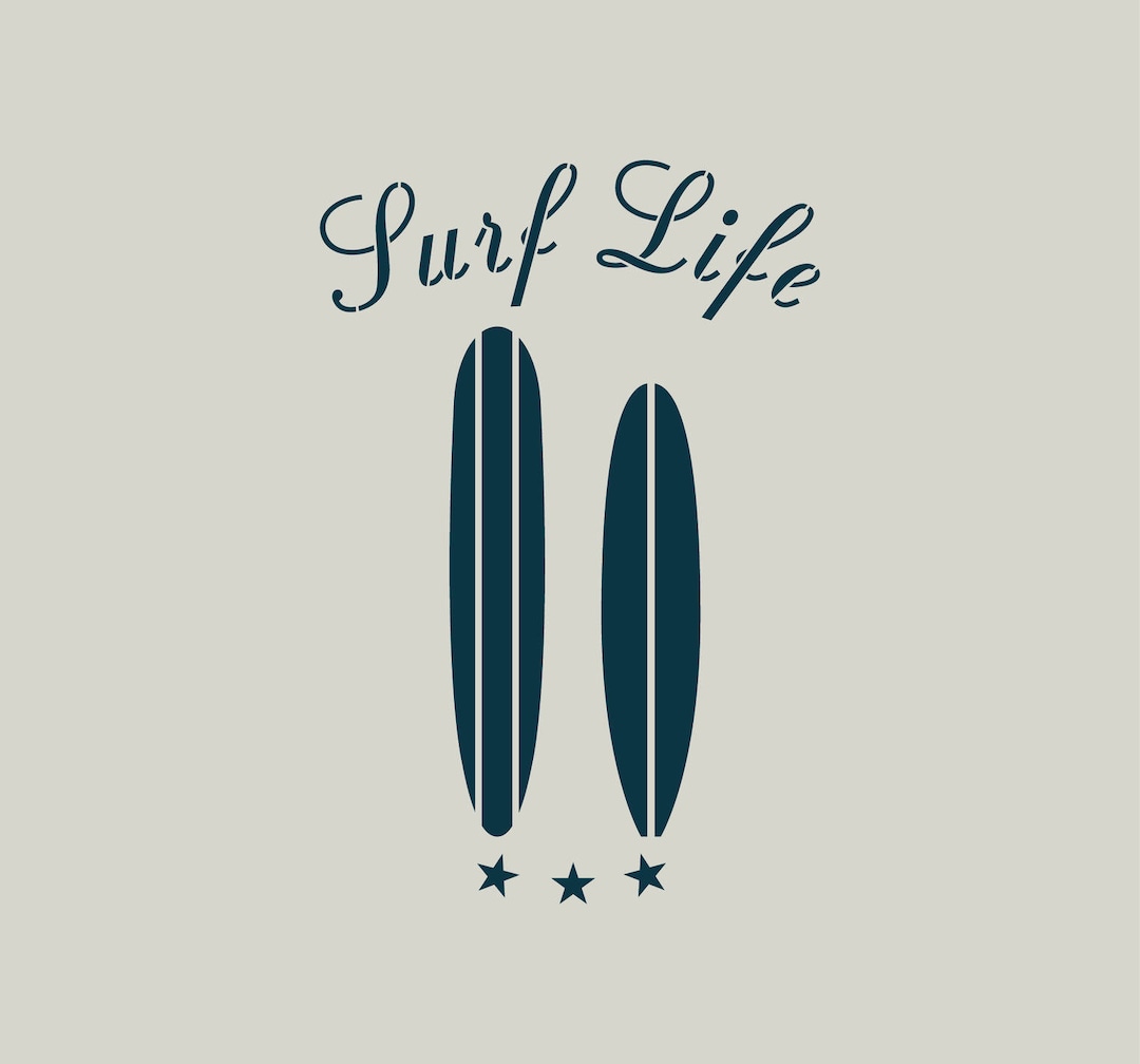 Surfing Stencil. Surfboard Stencil (ref 693) - Etsy