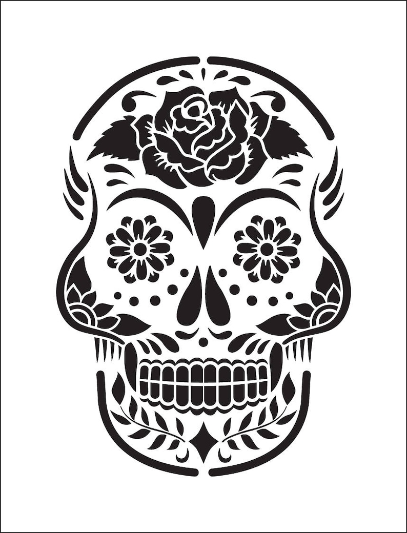 Mexican Head Stencil. Mexican Skull ref 786 - Etsy