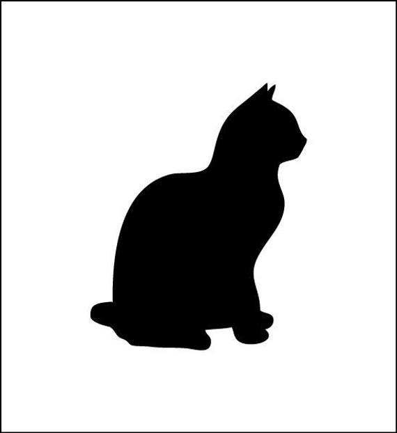 Sitting Cat Stencil