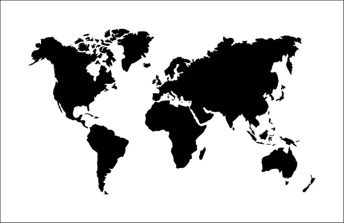 Planisphere Stencil. Planisphere. Stencil of the World (ref 410) - Etsy