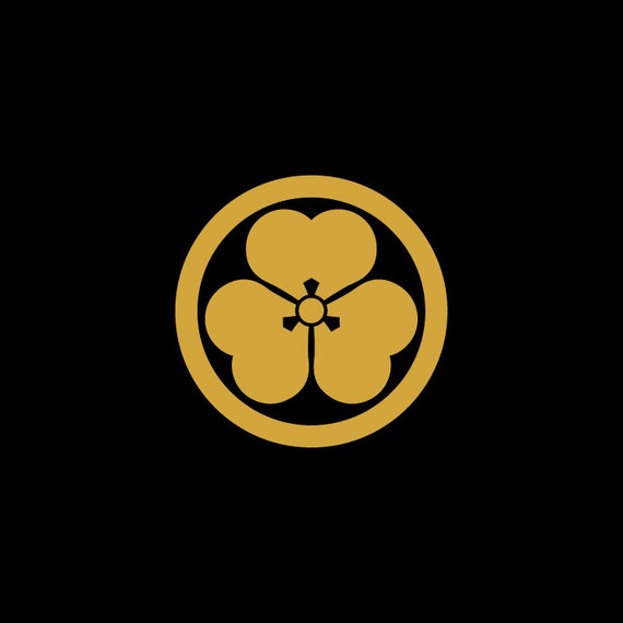 Sticker Kamon Oxalys maru Ni Katabami ref KA85. | Etsy