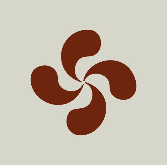 Pochoir en vinyle adhésif. Croix basque. Lauburu. Pochoir | Etsy