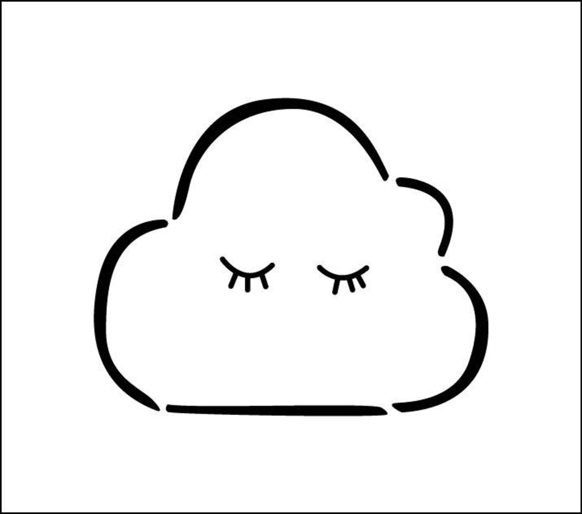 Cloud Stencil. Cloud Design. Adhesive Vinyl Stencil. ref 561 - Etsy