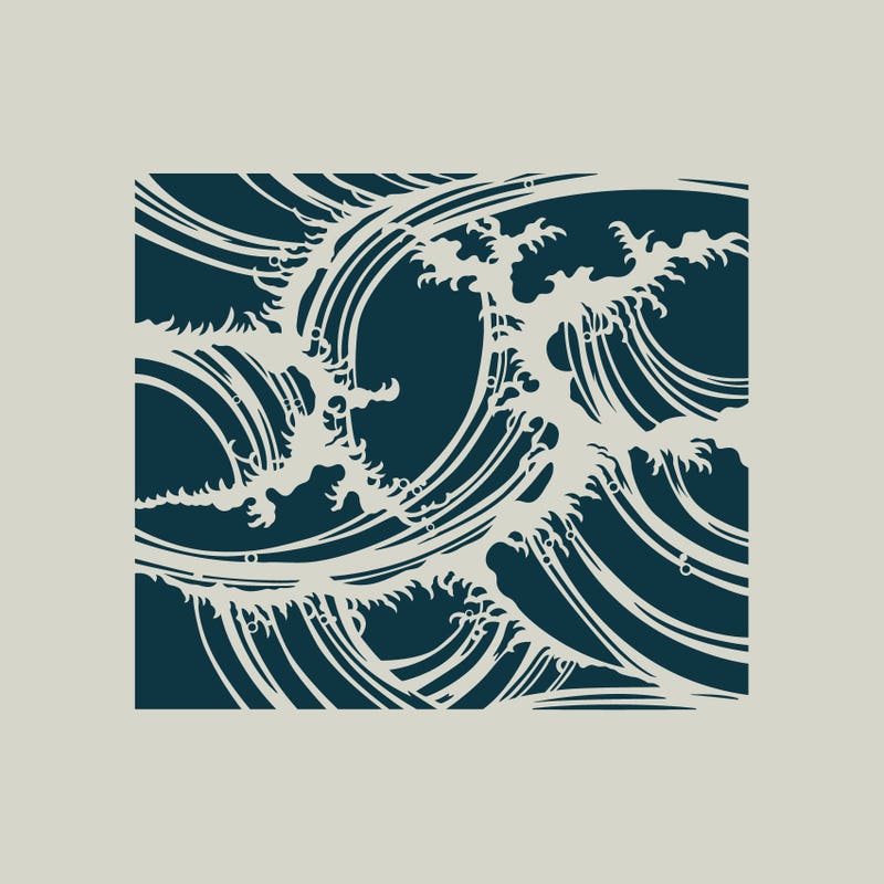Wave Stencil - Etsy