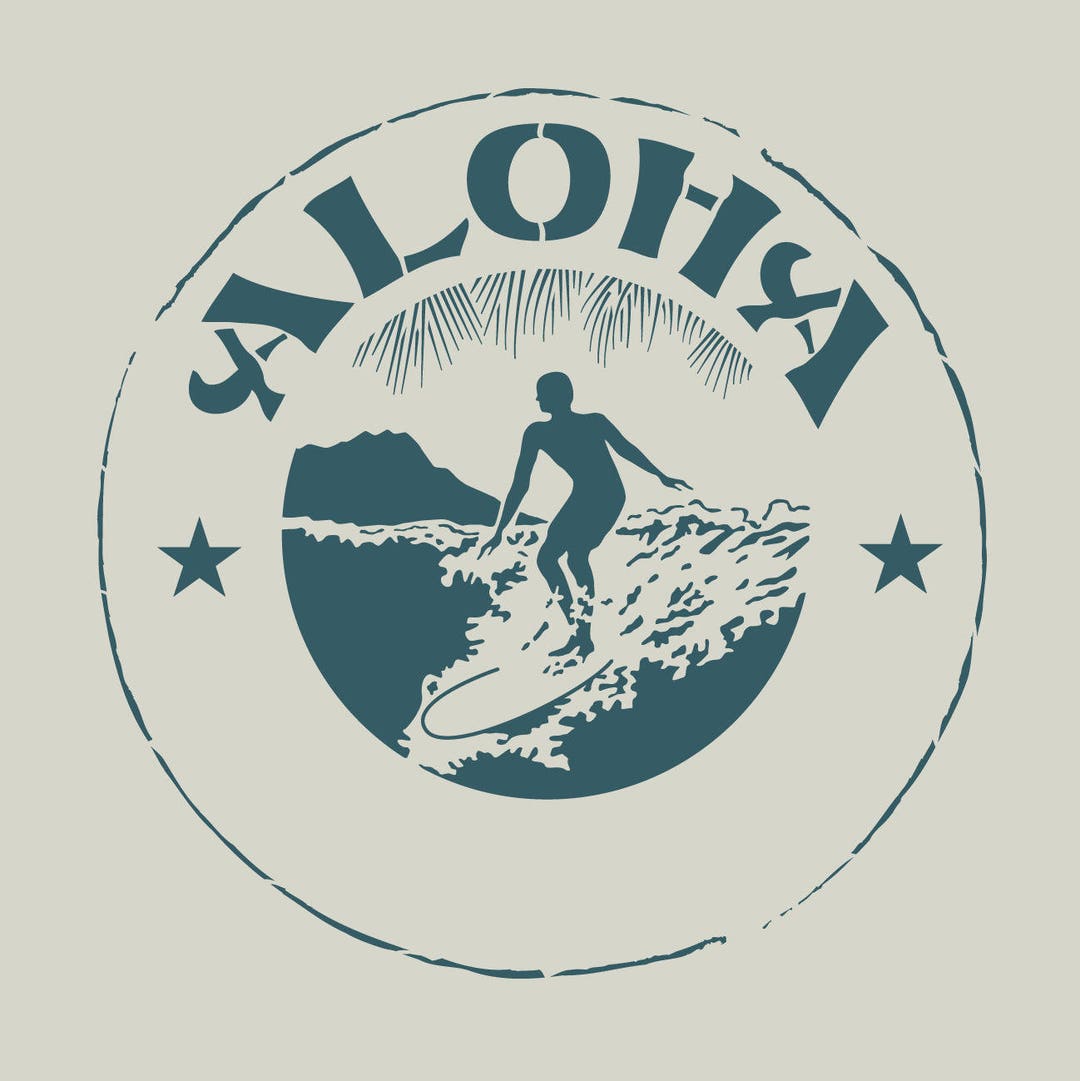 Surfer. Surfing Stencil. Surfer Stencil. Tahiti Stencil. Stencil Aloha ...