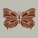 The Butterfly. Adhesive Vinyl Stencil. (ref 162) - Etsy