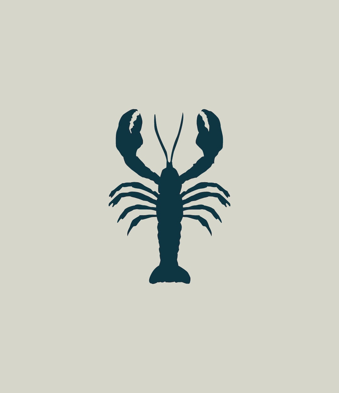 Small Lobster Stencil. Lobster Drawing (ref 347) - Etsy