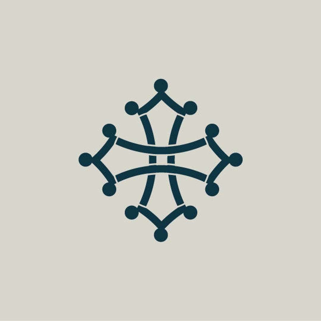 Occitan Cross Stencil. Languedoc Cross. Toulouse Cross. Adhesive Vinyl ...