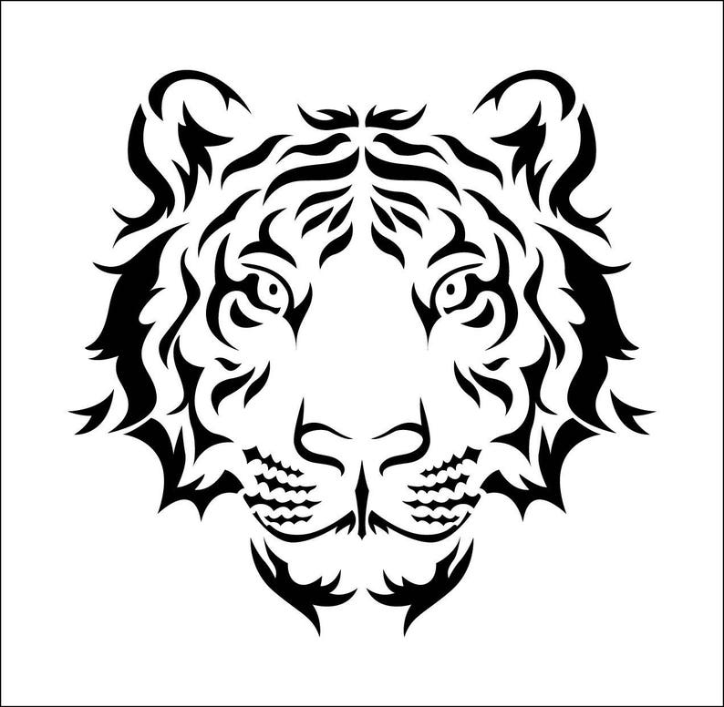 Lion Stencil Lion Head Ref 538 Adhesive Vinyl Stencil Etsy Lion Stencil Lion Head Ref 538 Adhesive Vinyl Stencil Etsy