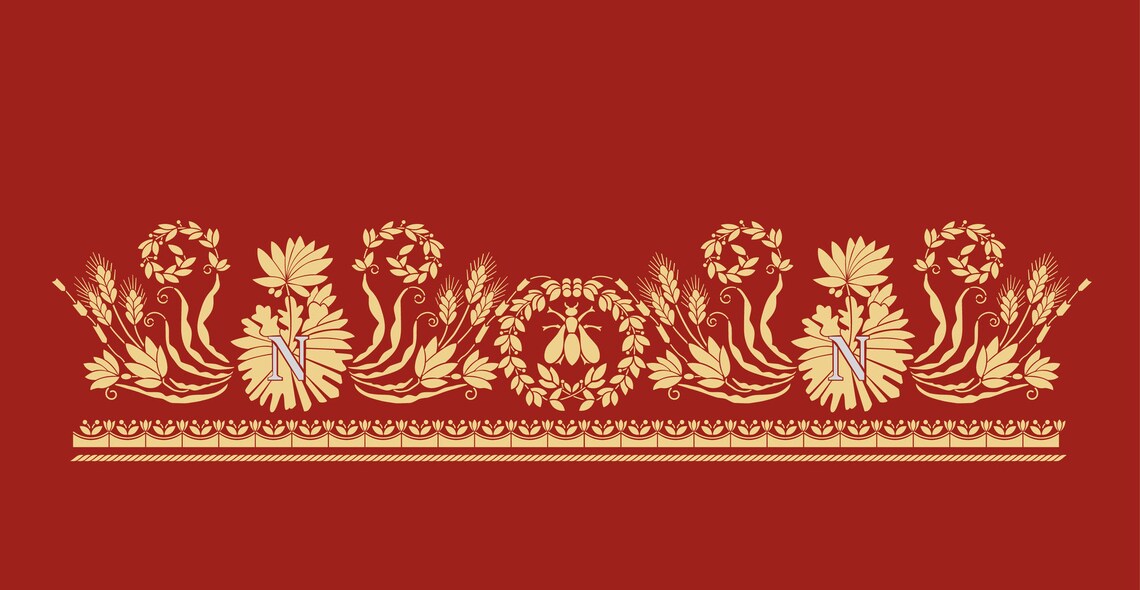 Napoleon. Floral Decoration. Adhesive Vinyl Stencil Any Medium - Etsy