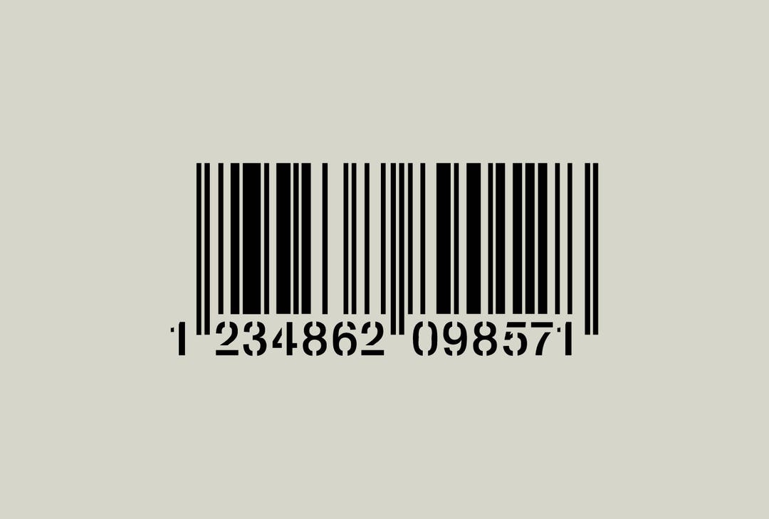 Adhesive Vinyl Barcode Stencil (ref 782) - Etsy