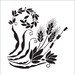 Napoleon. Floral Decoration. Adhesive Vinyl Stencil Any Medium ref 219d ...