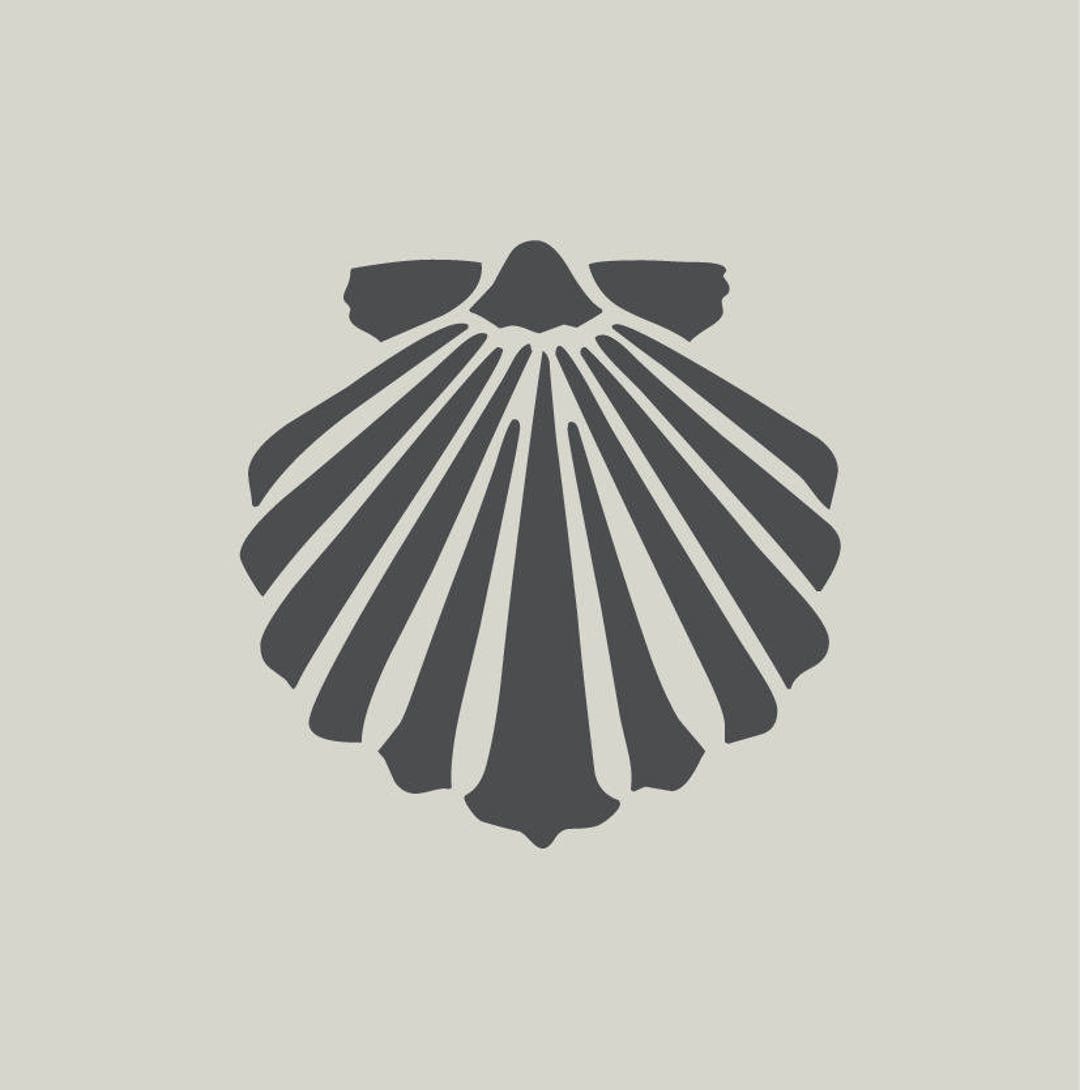 Scallop. Stencil Scallop Shell . Adhesive Vinyl Stencil. ref 290 - Etsy