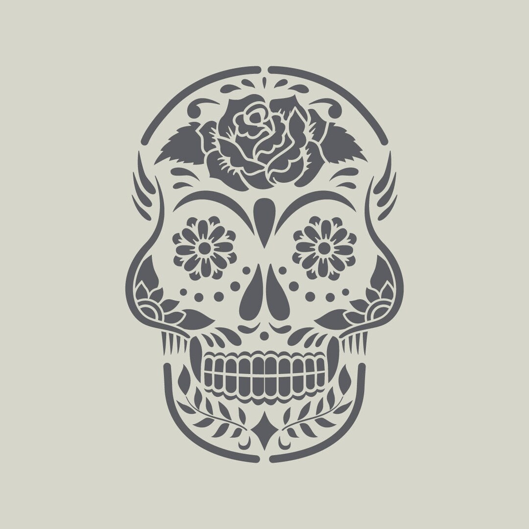 Mexican Head Stencil. Mexican Skull ref 786 - Etsy