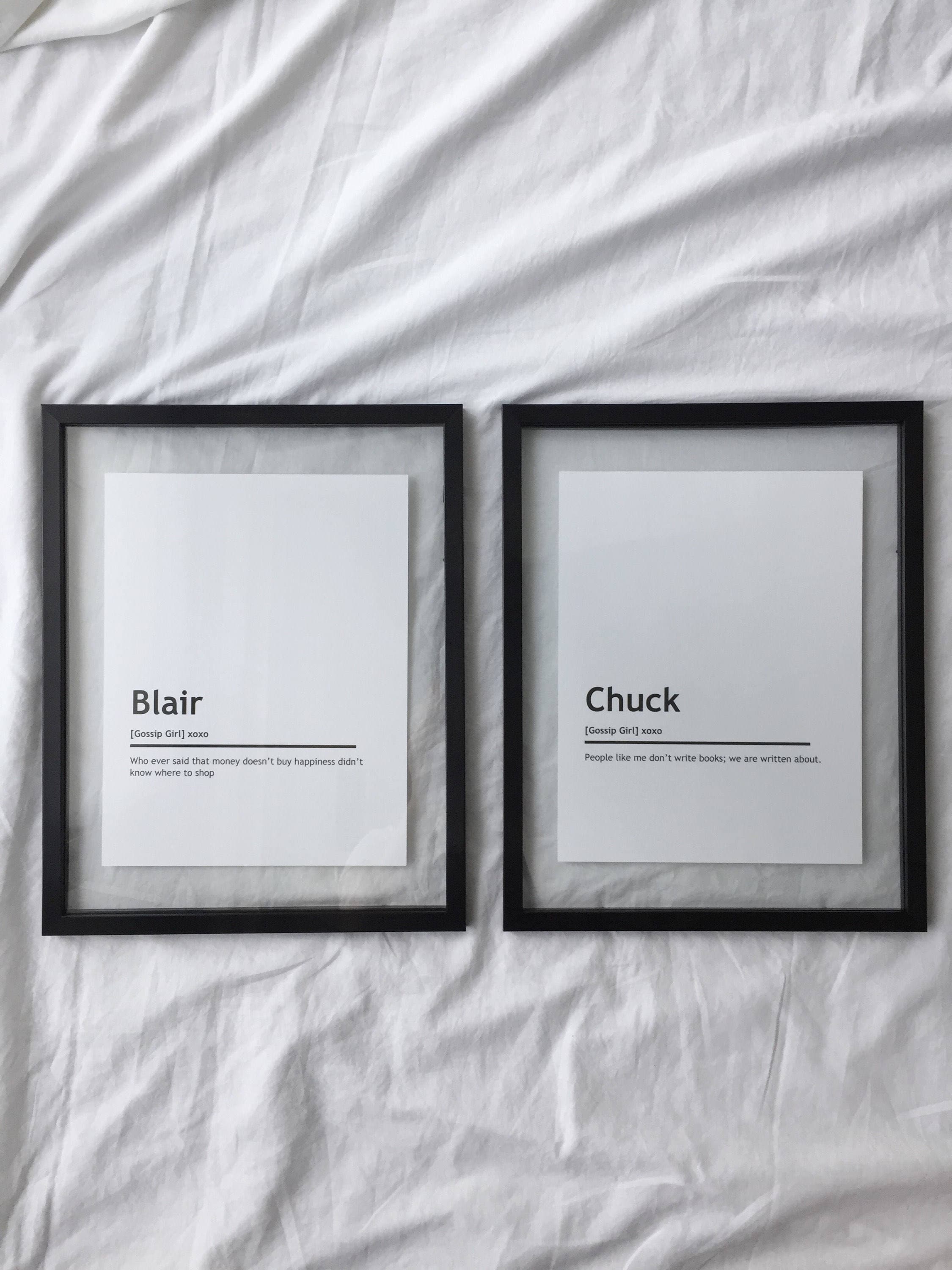 Chuck Bass Character Print - Etsy