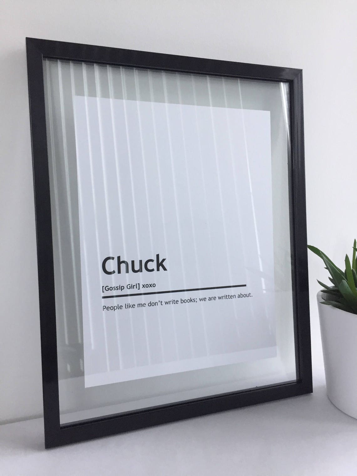 Chuck Bass Character Print - Etsy