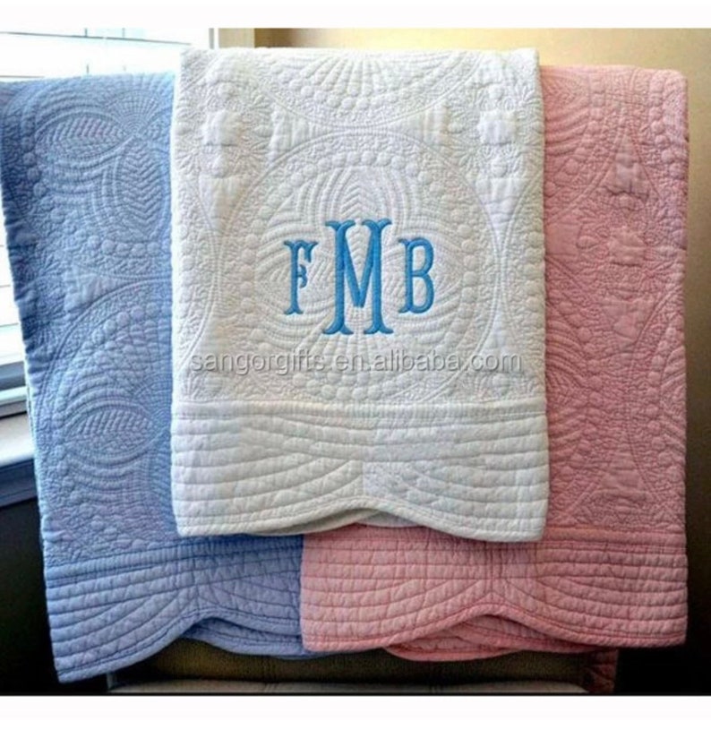 Custom Embroidered Baby Blankets - Etsy