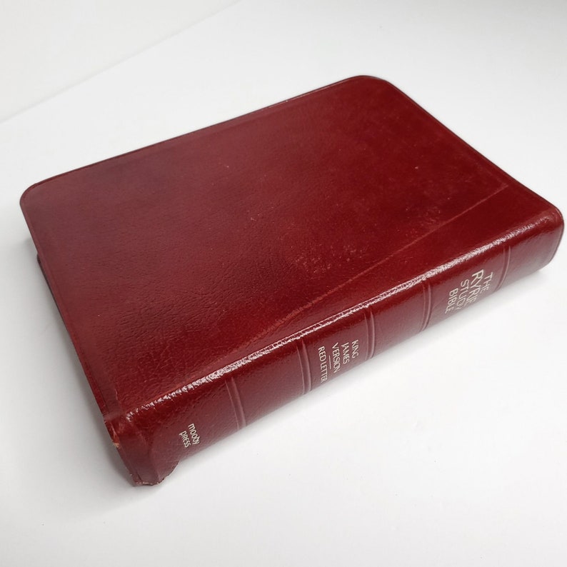 The Ryrie Study Bible King James Version 1978 Red Letter Red - Etsy