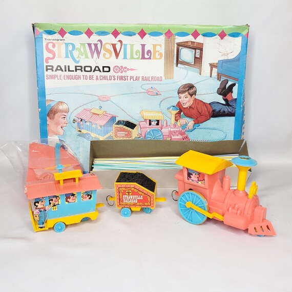 Vintage Transogram Strawsville Toy Train Battery Operated 1968 - Etsy ...