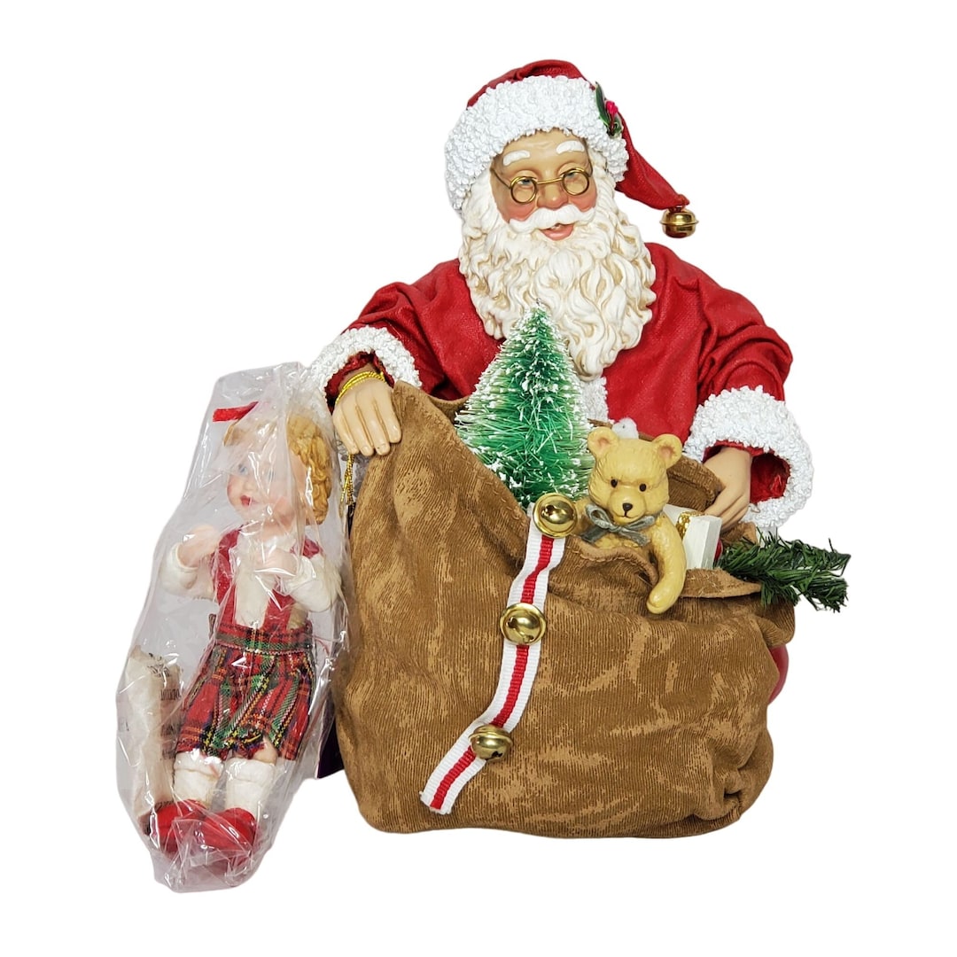 Vintage 1998 Clothtique Santa Toy Bag Little Girl 713179 Christmas - Etsy